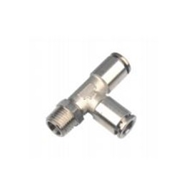 8mm (5/16") OD Tube x 1/8" BSPP - Male Run Tee Connector - Metallic ...