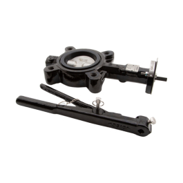 Butterfly Valve, 220mm, Lugged, Kit w/ (2) Flanges, (2) THRD ADPT, (2 ...