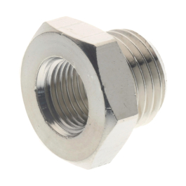 3/8" Ml BSPP x 1/8" Fm BSPP - Bushing - Metallic Pipe Fitting
